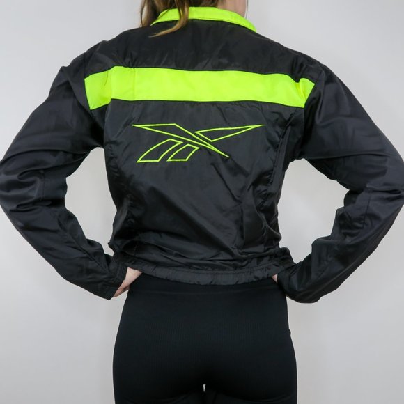 Reebok | Jackets & Coats | Vintage 9s Reebok Big Logo Windbreaker ...